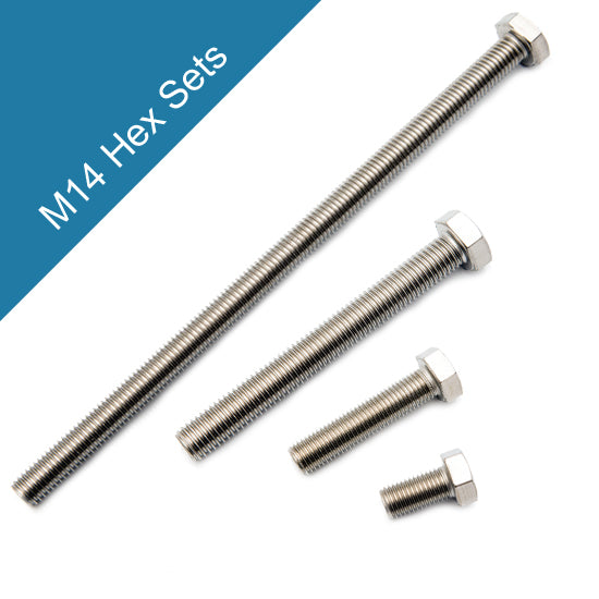 M14 Set Screws (Full Threaded Bolts) | Bulk Buy Discounts – Fixabolt