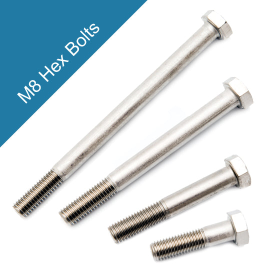M8 Hex Bolts Stainless Steel | Trade Prices | Fixabolt