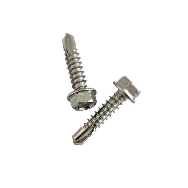 4.2 x 25mm Hex Head Self-Drilling Screw Stainless Steel A2 (DIN 7504K ...