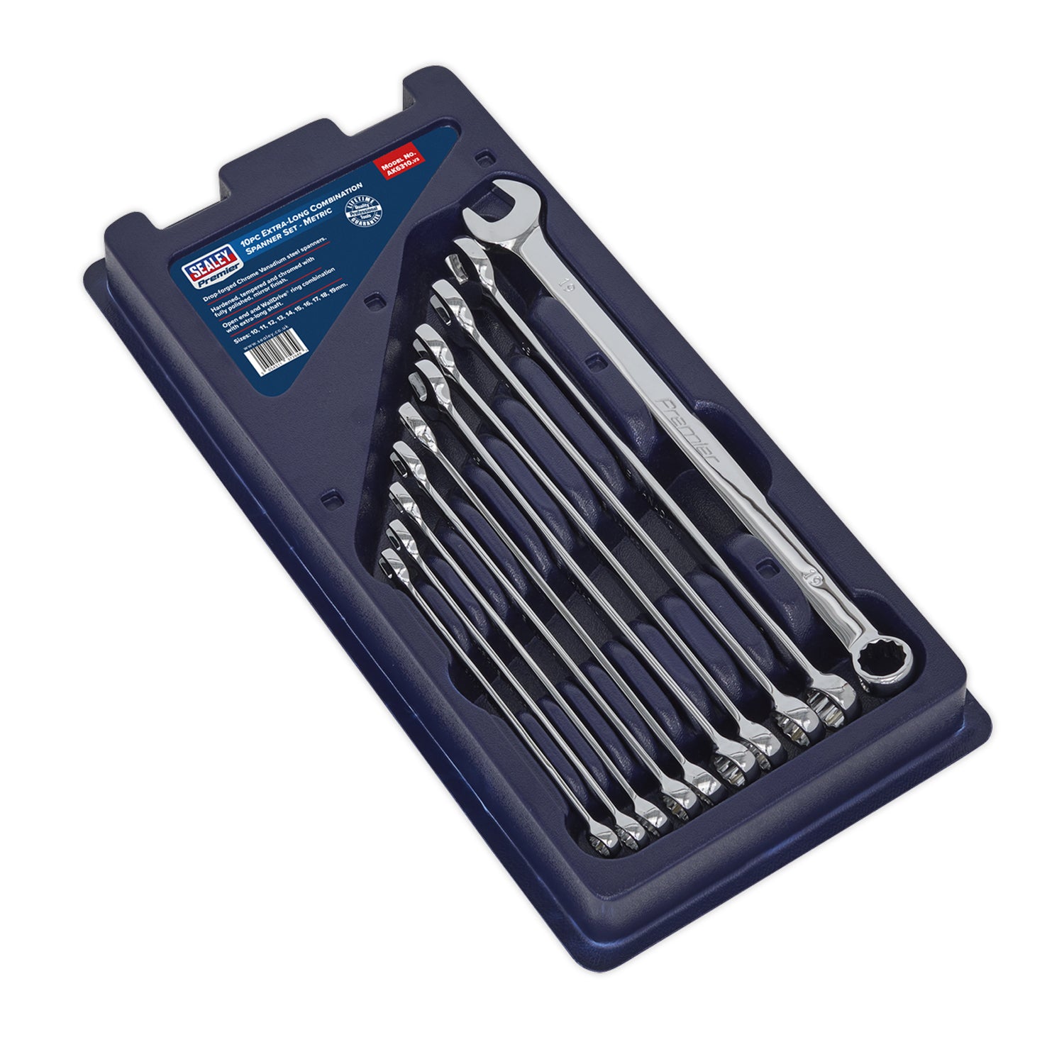 Extra-Long Combination Spanner Set 10pc for Tradesmen – Fixabolt