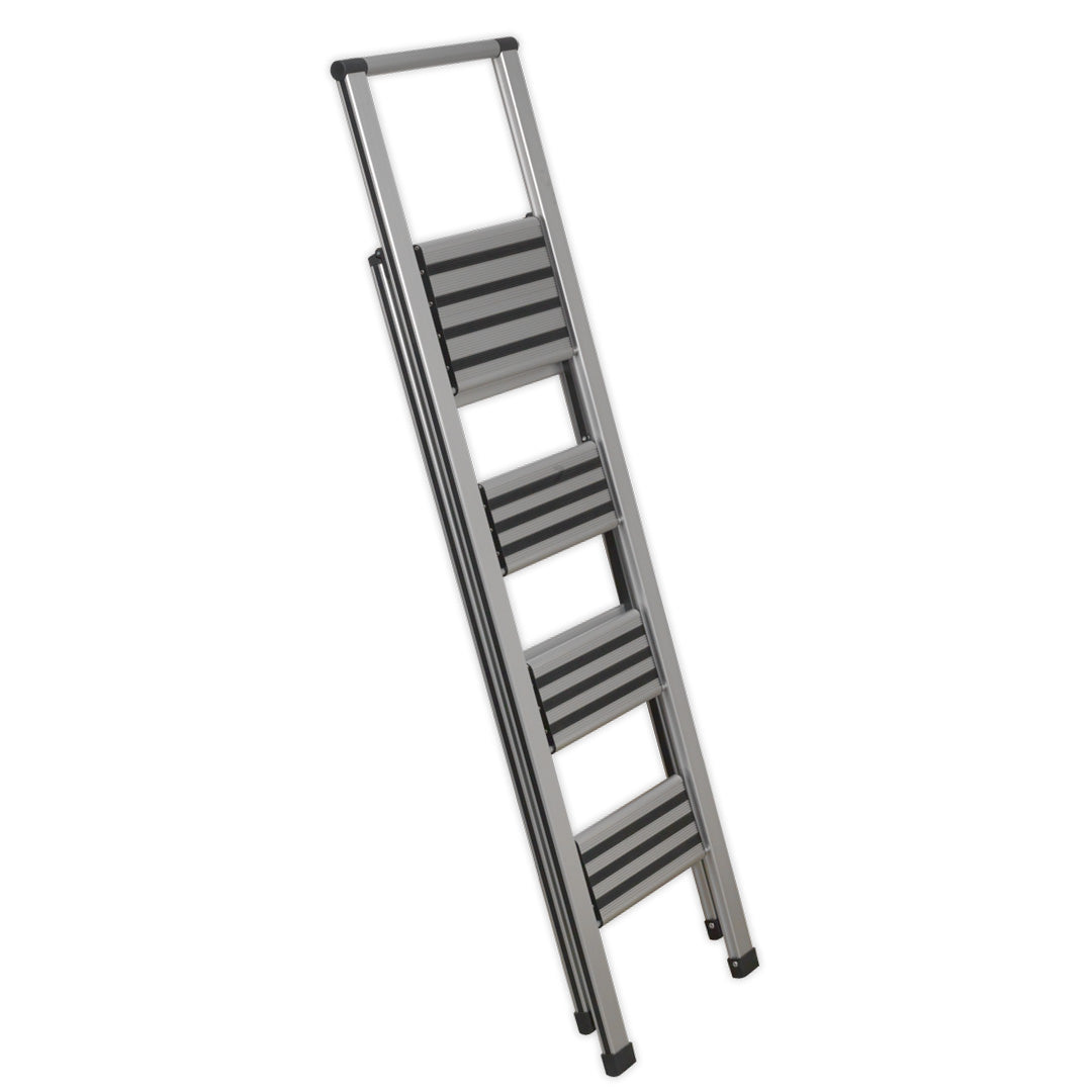 Aluminium 4 Step Folding Ladder | 150kg Capacity | EN 14183 Certified ...