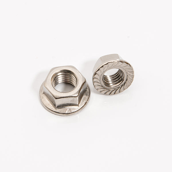 M10 Flange Nut (Serrated) Stainless Steel DIN 6923 | Earn Points – Fixabolt
