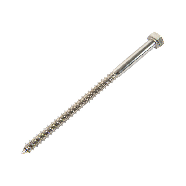 M8 x 160mm Coach Screw Stainless Steel A2 DIN 571 | Earn Points – Fixabolt
