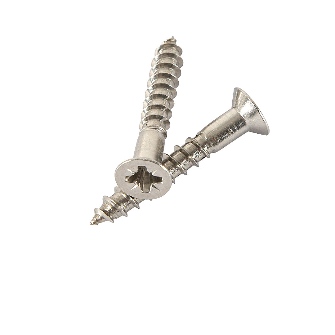 5mm (No.10) x 40mm Stainless Steel Pozi Countersunk Woodscrews (A2 ...